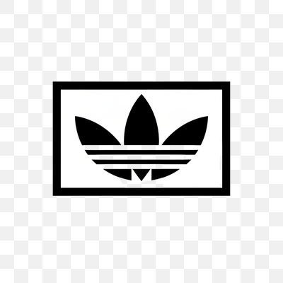 Adidas Originals Trefoil Logo Black and White | SimilarPNG